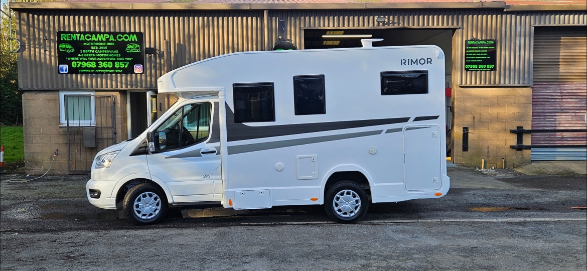 Rimor Kilig 18, Small 4 Berth, Fixed Bed Manual Motorhome – Rentacampa
